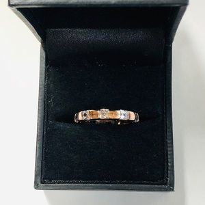Jewelry | Tycoon 18k Ss Rose Gold Cz Eternity Band | Poshmark